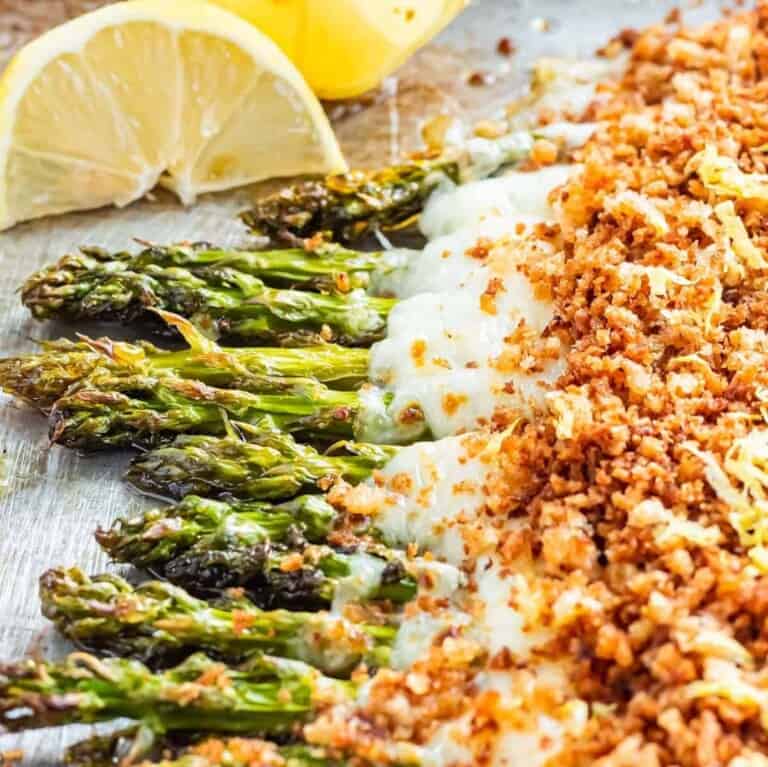 Cheesy Baked Asparagus | Eat Dessert Snack