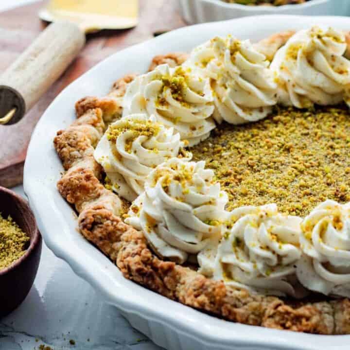 Pistachio Custard Pie | Eat Dessert Snack