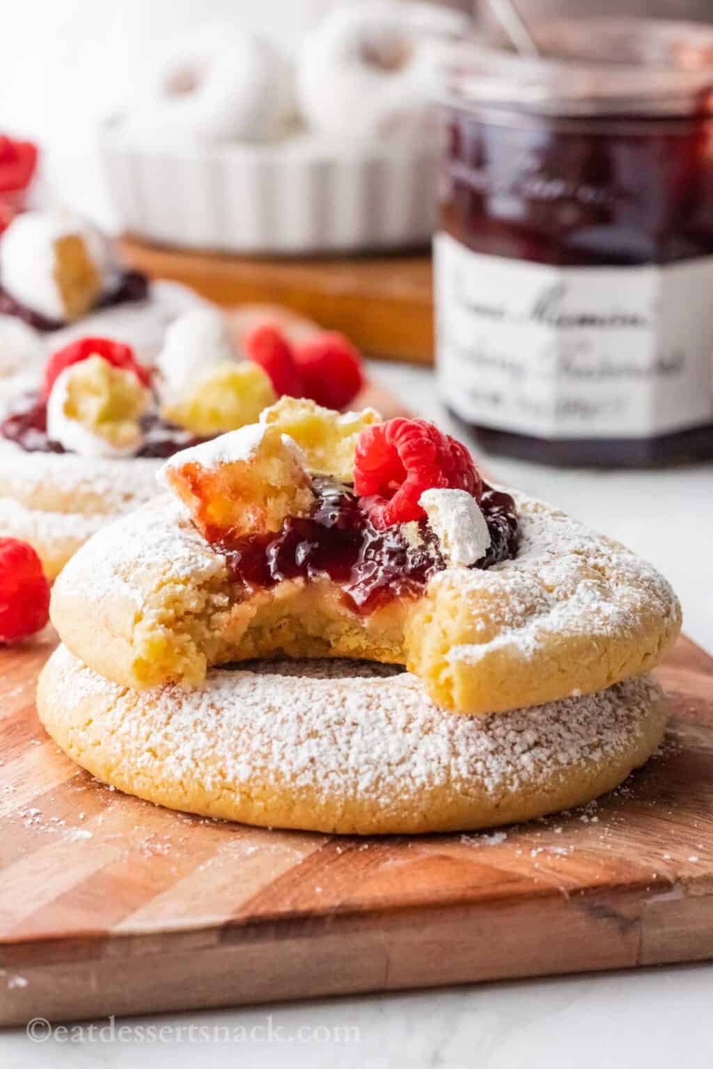 Raspberry Donut Cookies | Eat Dessert Snack