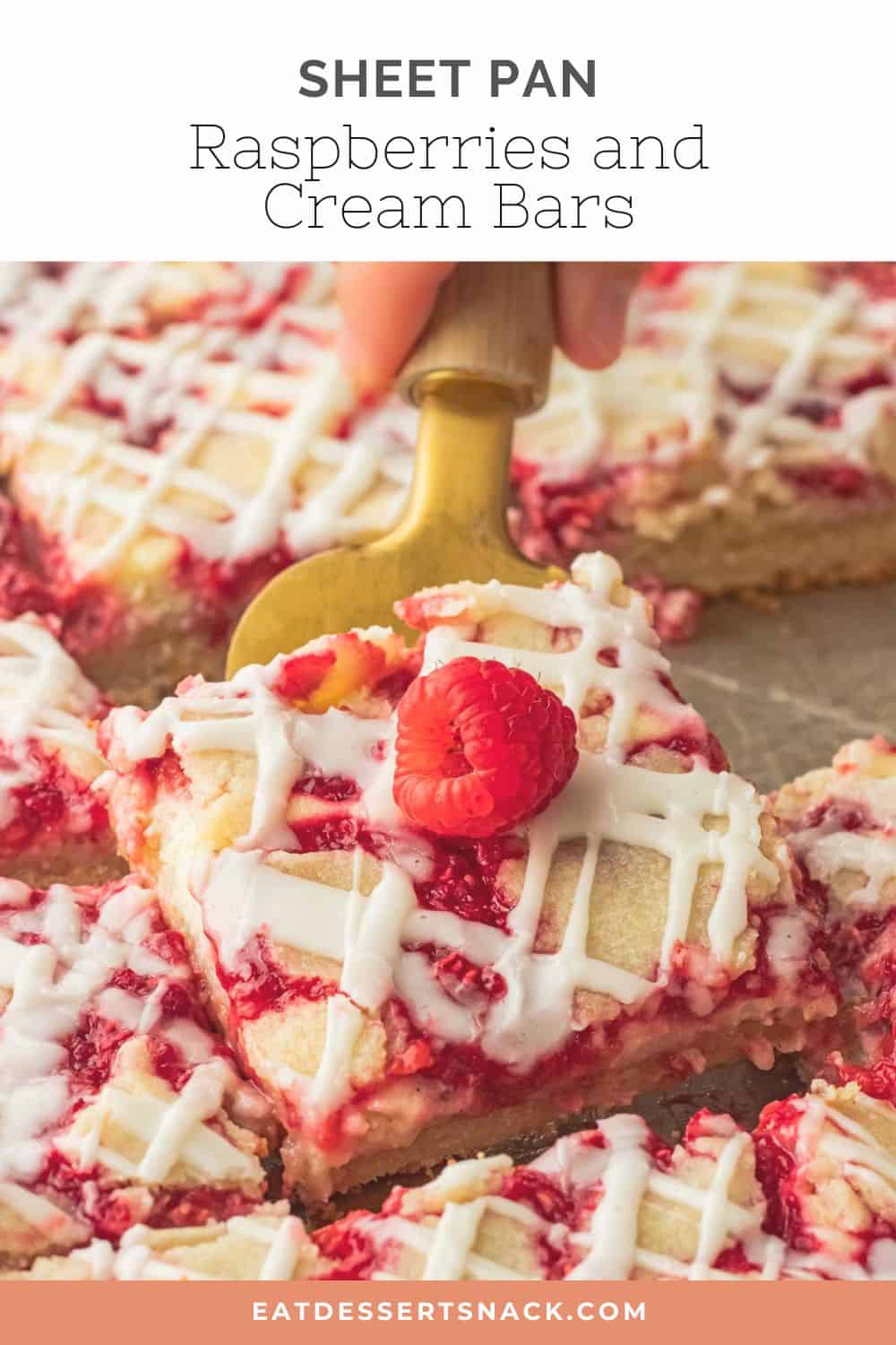 Easy Raspberry Cream Cheese Bars | Eat Dessert Snack