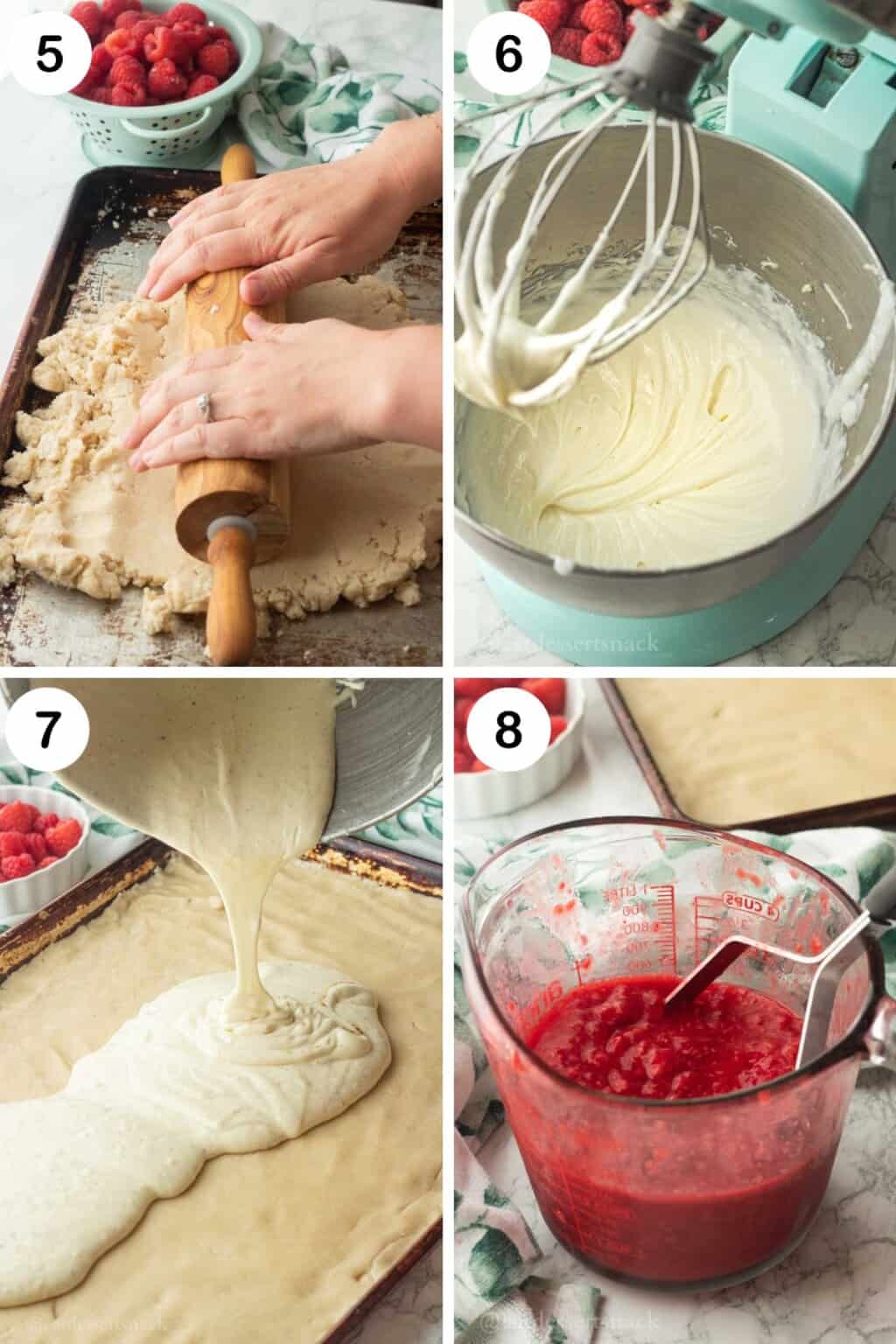 Easy Raspberry Cream Cheese Bars | Eat Dessert Snack