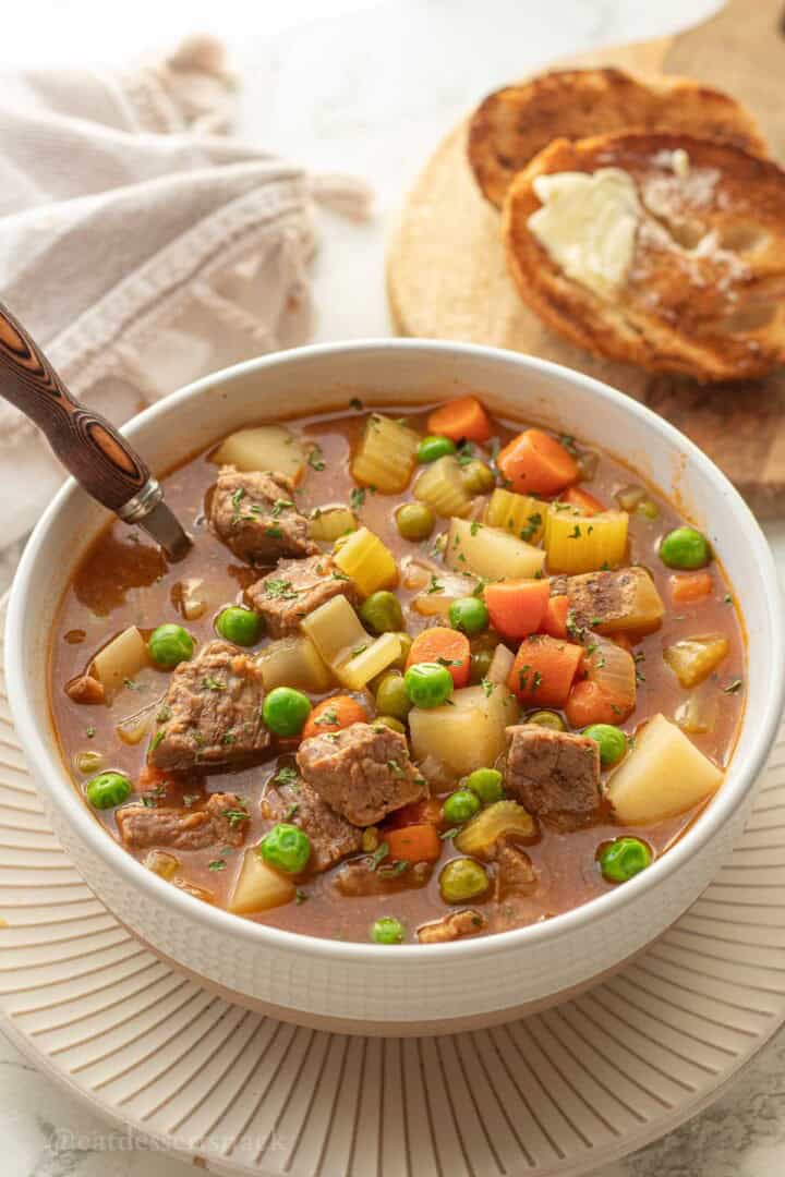 Slow Cooker Vegetable Beef Stew | Eat Dessert Snack