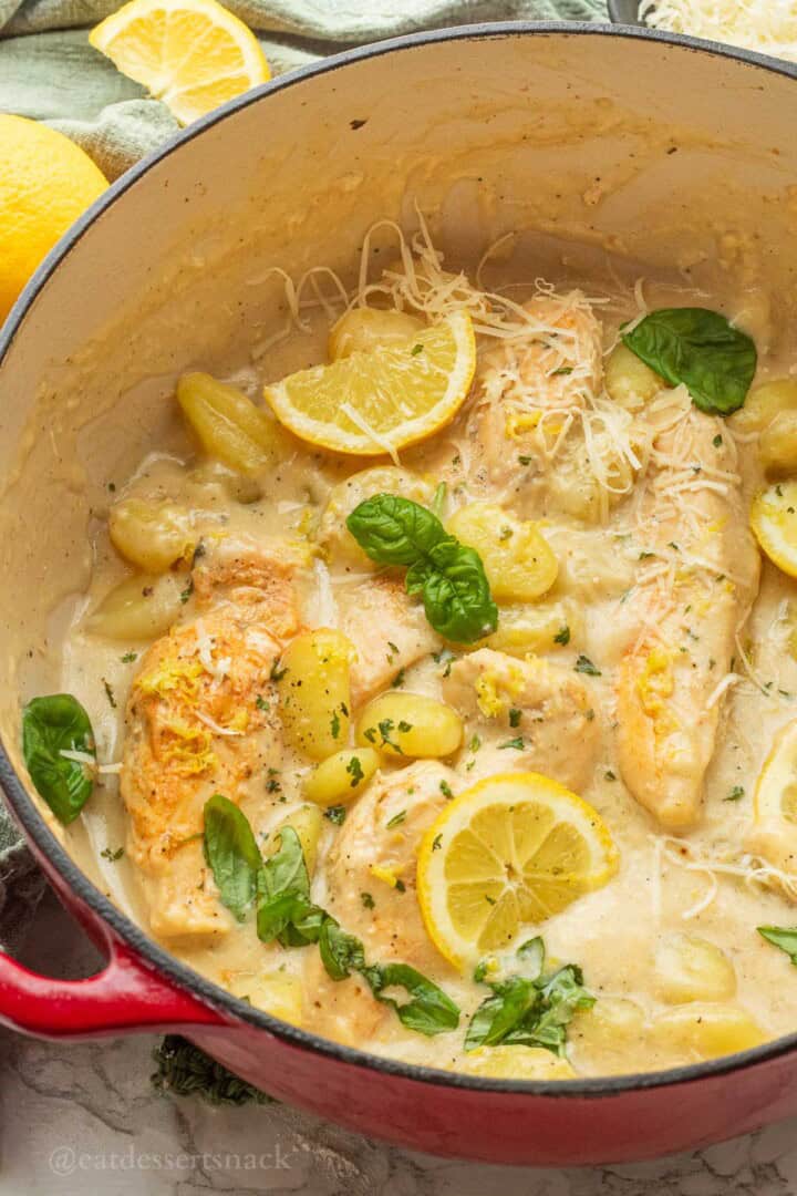 Lemon Chicken Gnocchi | Eat Dessert Snack