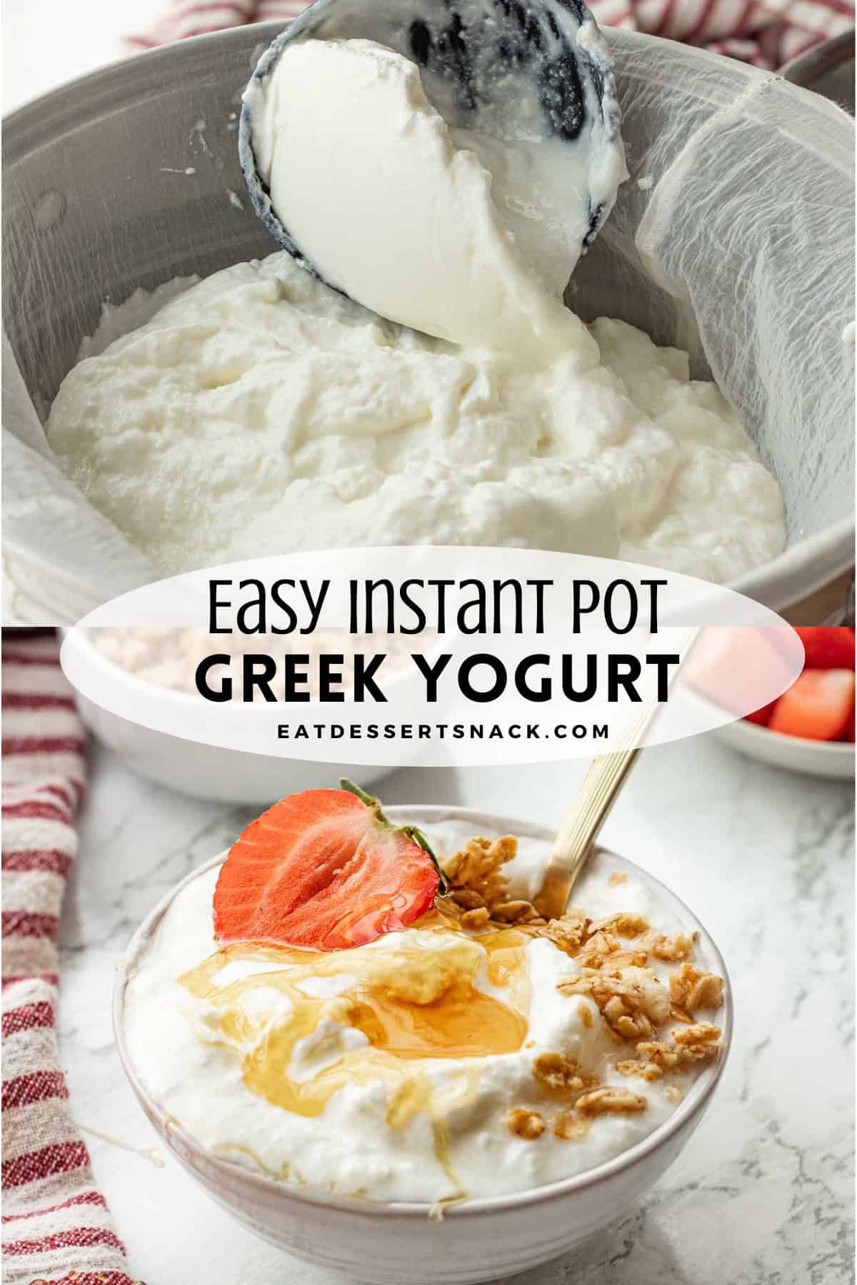 Instant Pot Greek Yogurt | Eat Dessert Snack