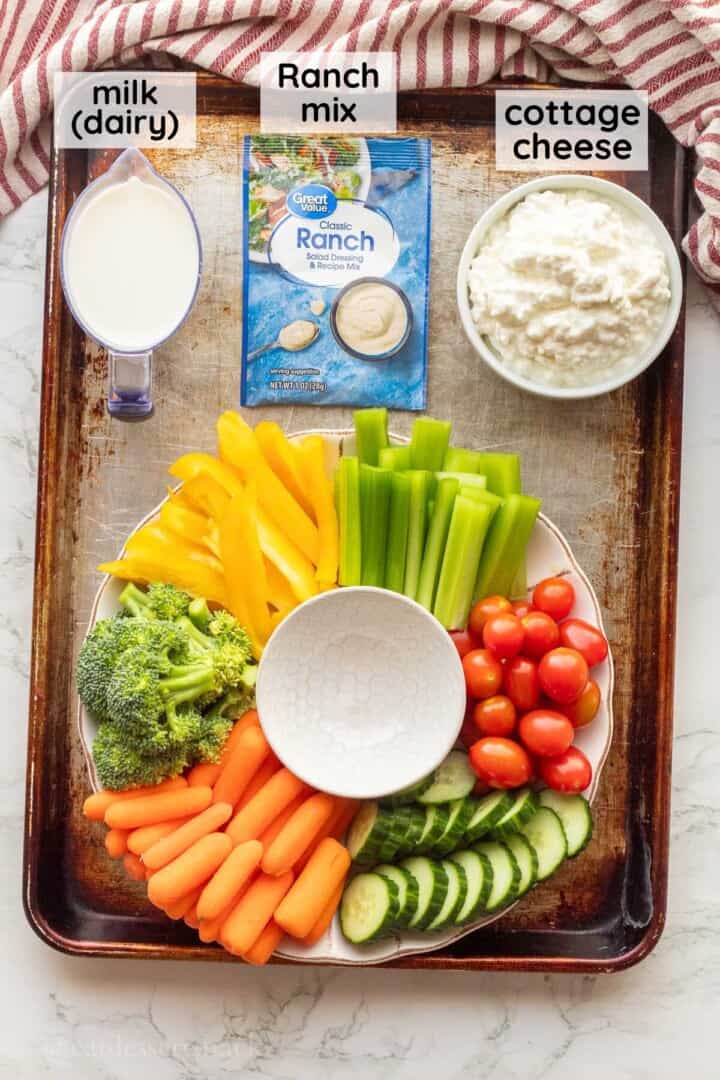 Cottage Cheese Ranch Dressing Dip | Eat Dessert Snack