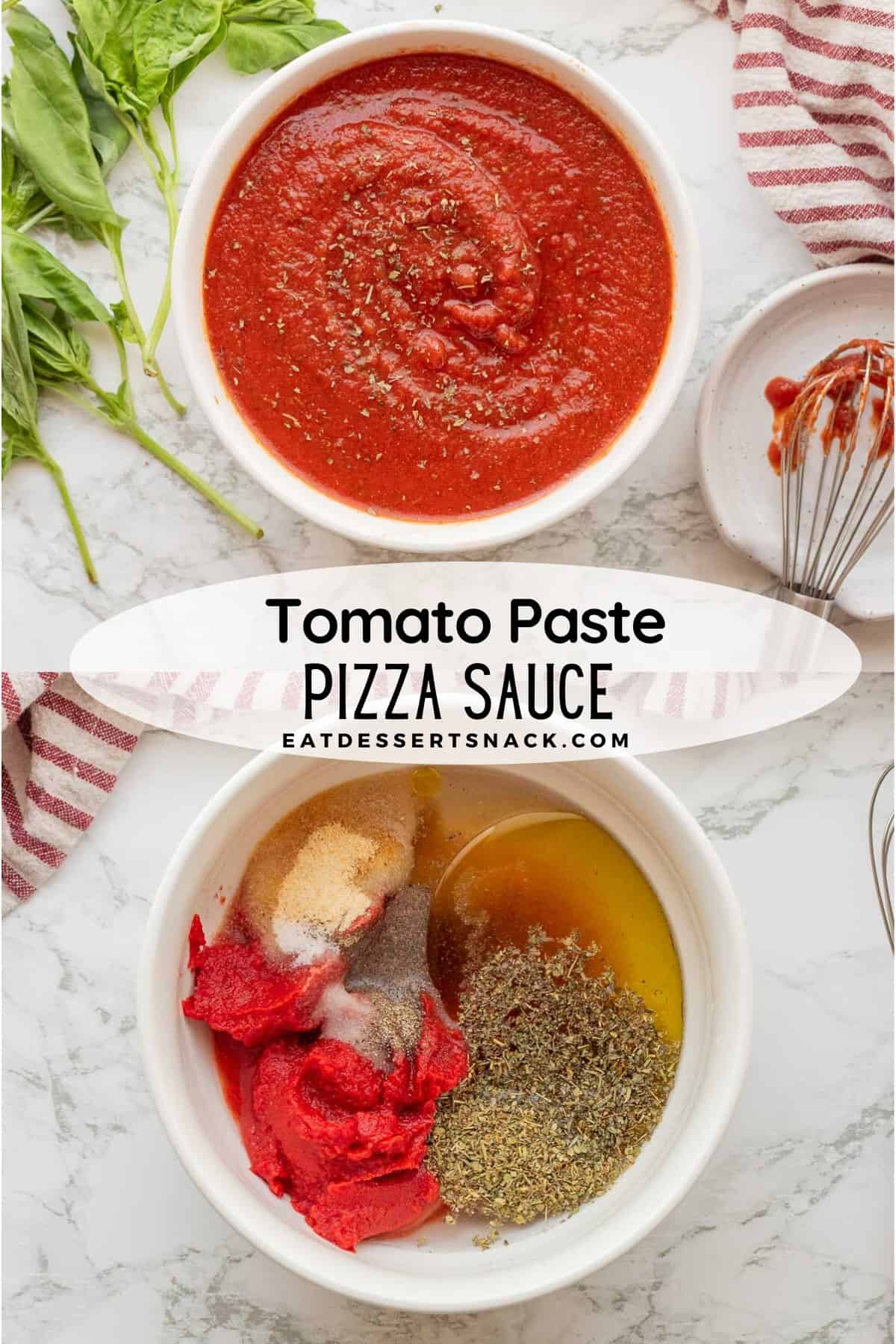 Quick Tomato Paste Pizza Sauce | Eat Dessert Snack