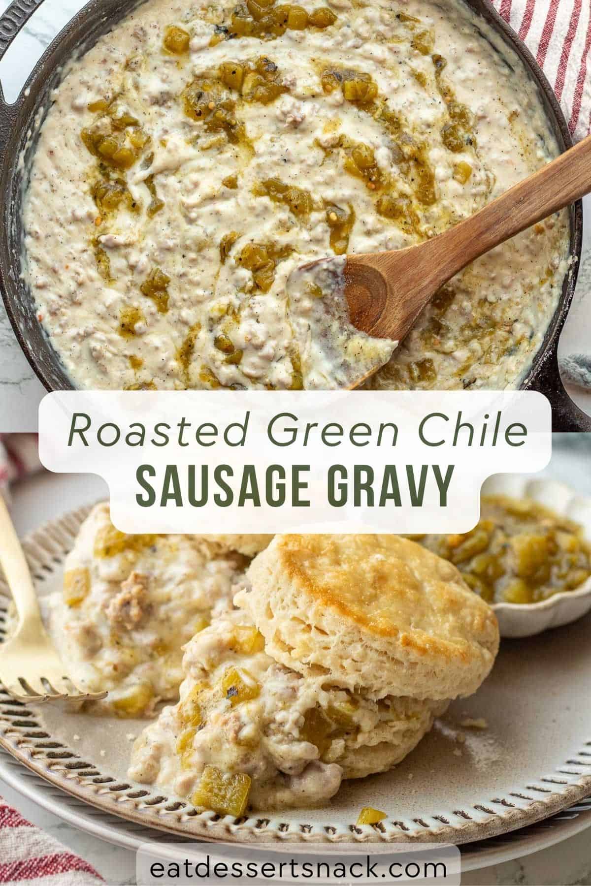 Green Chile Gravy | Eat Dessert Snack