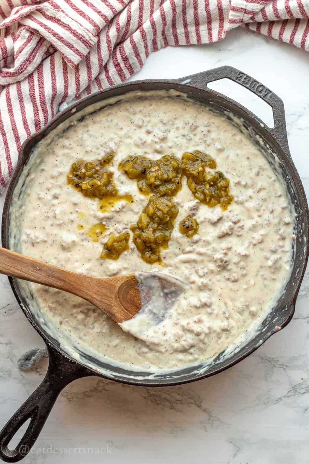 Green Chile Gravy | Eat Dessert Snack