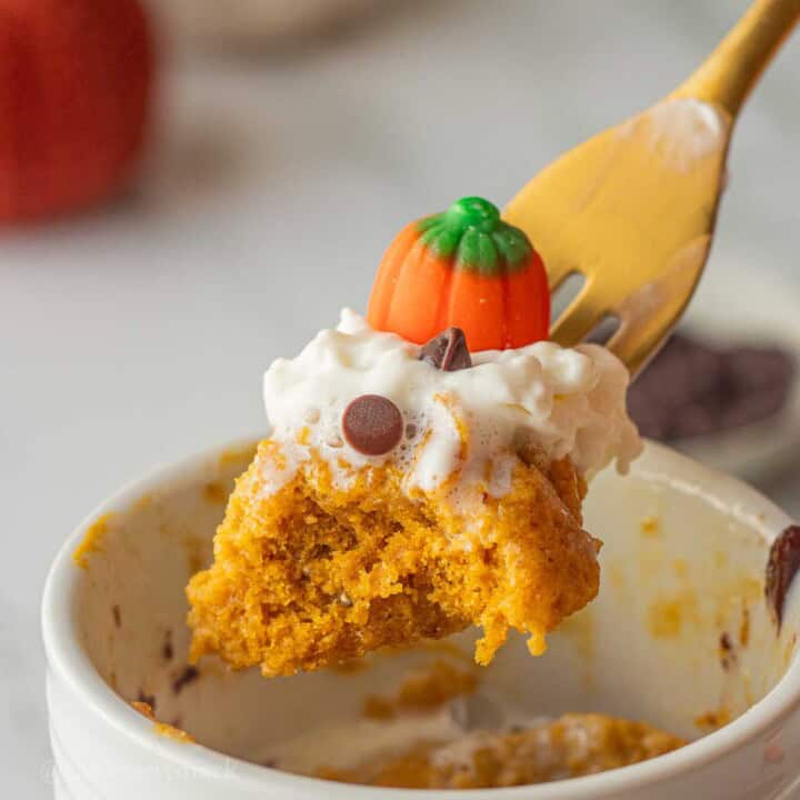 Pumpkin Spice Mug Cake | Eat Dessert Snack
