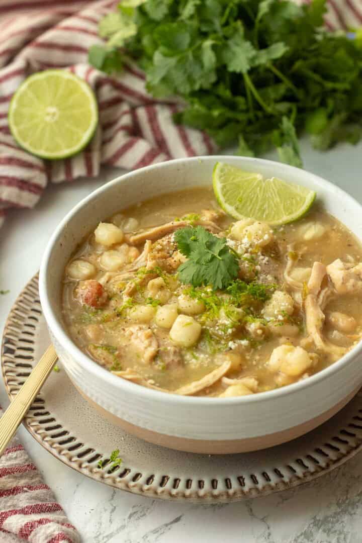 Green Chile Posole with Chicken | Eat Dessert Snack