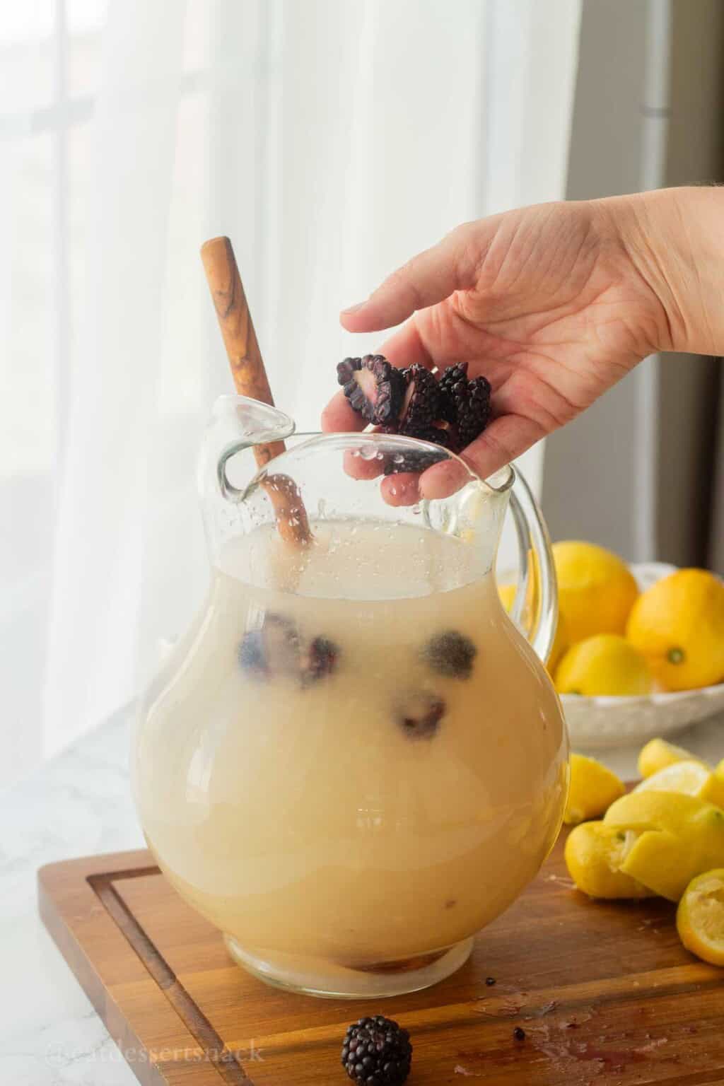 Blackberry Pear Lemonade | Eat Dessert Snack